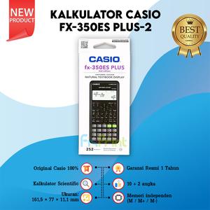 Jual Calculator fx-350ES Casio PLUS-2 Kalkulator Ilmiah Standar ...