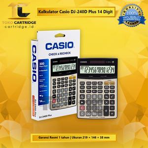 Jual Casio DJ-240D Plus 14 Digit Calculator Practical Check New ...