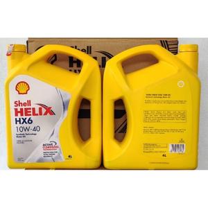 Jual STOK TERBARU & READY, OLI SHELL HELIX HX6 10W-40 4 LITER (1 DUS ...