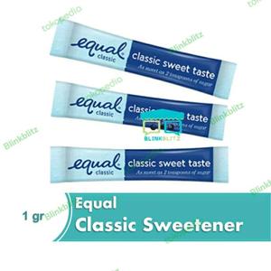 Jual PACK Equal Classic Sweetener Sachet Isi 100 Gula Diet Sticks Stick ...