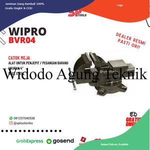 Jual CATOK MEJA / RAGUM PARON BODY BESI / VISE STEEL 4" 4 INCH WIPRO ...