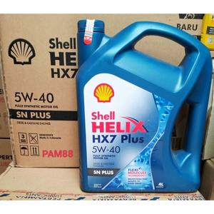 Jual STOK TERBARU & READY, OLI SHELL HELIX BIRU.. HX7 PLUS.4 LITER.. 5 ...