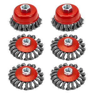 Jual 6 Pack 4 Inch Wire Wheels For Angle Grinder, 3 Inch Wire Cup Brush ...