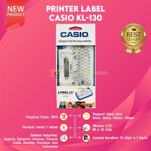 Jual Printer Label Casio KL-130 Label Maker Mesin Labeling Original New ...
