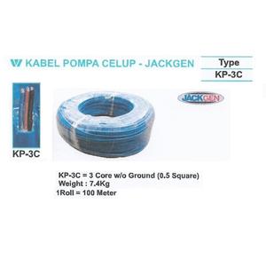 Jual Kabel Pompa Celup 3 Core Flat Cable 3 x 1.2 mm Jackgen KP-3 C Best ...