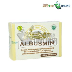 Promo ALBUSMIN BOX 3 BLISTER 10 KAPSUL / EKSTRAK IKAN GABUS 30 KAPSUL ...
