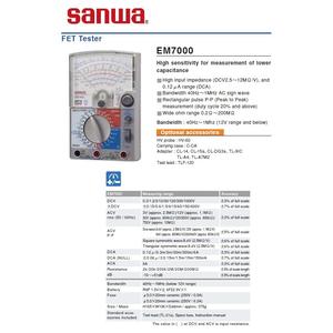 Jual Multitester Analog FET Tester SANWA EM7000 Best - Jakarta Pusat ...