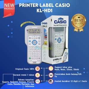 Jual Casio Label Printer KL-HD1 Mesin Labeling Printer Garansi Original ...
