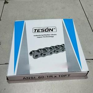 Jual Roller Chain RS 60 Single Gear TESON Rantai ansi 60-1R x 10Feet ...