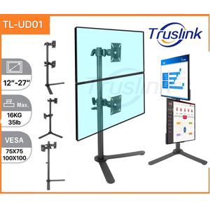 Jual 【SG Truslink Up Down Dual Monitor Desk Stand Free Standing 80CM ...