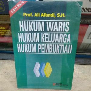 Jual hukum waris hukum keluarga hukum pembuktian profesor Ali Afandi SH ...