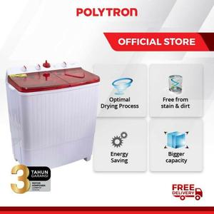 Jual POLYTRON PWM 751 MESIN CUCI 2 TABUNG POLYTRON TWIN TUB KAPASITAS 7.5 - Kota Yogyakarta ...