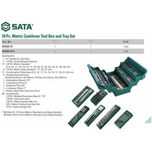 Jual SATA 95104A-70 6PT CANTILEVER MECHANIC TOOL BOX SET 70PCS TOOL KIT ...