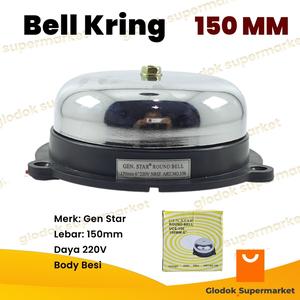 Jual Bel Kring 150Mm Gen Star Bell Listrik 6 Inch Sekolah Pabrik Fire ...