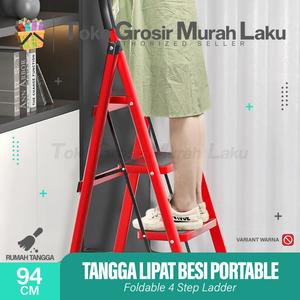 Jual JT-24 TANGGA LIPAT BESI - 4 STEP/TANGGA PORTABLE / TANGGA LIPAT ...