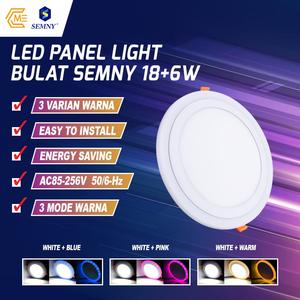 Jual Lampu Downlight Panel Led Bulat Indoor 2 Warna 18+6W 220V Sy-9118 ...