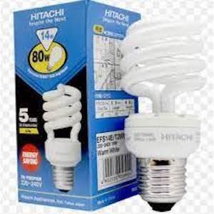 Jual Hitachi EF5 14W Lampu Hemat Energy Spiral - Putih - Putih ...