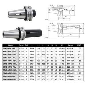 Jual Arbor BT40 MT4 70 Sleeve Shank MT 4 Morse Taper Bor Arbor Milling ...