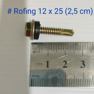 Jual premium Baut Roofing 12 x 25 mm 2,5 cm Baud Skrup Sekrup Baja ...