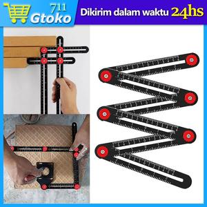 Jual Penggaris Lipat 6 Sudut Siku Pola Multifungsi Six Fold Ruler ...