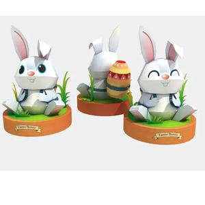 Jual Kelinci Paskah 1Pc papercraft miniatur action figure diy - Jakarta ...