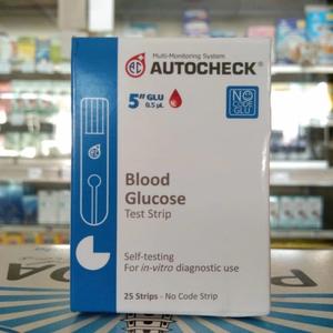 Jual Autocheck Gula Darah 25 Strip Autocheck Auto Check Blood Glucose ...