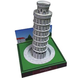Jual Italy Leaning Tower Of Pisa Mini 3D Paper Model House Papercraft ...