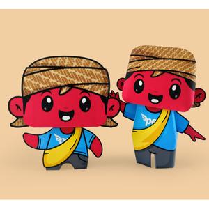 Jual CEPOT MASKOT BANDUNG papercraft miniatur sejarah warisan dunia ...