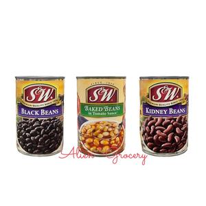 Jual S&W Sw Red Kidney Black Bean Baked Beans In Tomato Sauce 410Gr ...