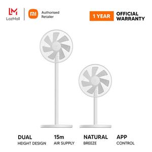 Jual Smart Standing Fan Dual Height Wired Natural Breeze-Simulating ...
