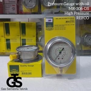 Jual PRESSURE GAUGE WITH OIL MR-306-DS REFCO | HIGH PRESSURE REFCO MR Best - Jakarta Timur ...
