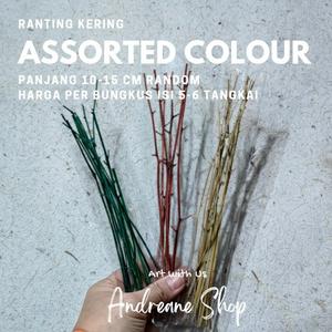 Jual Ranting Kering Aneka Warna untuk bahan prakarya, buket bunga ...