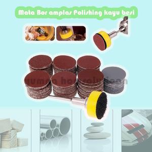 Jual Mata Bor Amplas Poles Pemoles Kayu Besi Polishing Fiber 100PCS ...