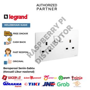 Jual LEGRAND MALLIA SENSES 2 GANG BS SWITCHED SOCKET OUTLET SINGLE ...