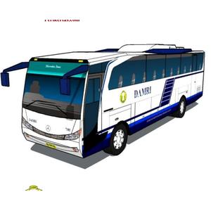 Jual Bus DAMRI papercraft miniatur action figure diy - Jakarta Barat ...