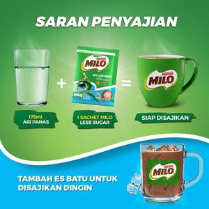 Jual Milo Less Sugar Isi 10 Sachet Minuman Cokelat Minuman Cokelat ...