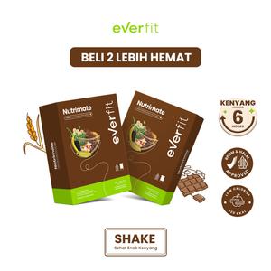 Jual Everfit [Twinpack] Nutrimate Meal Replacement Dengan Oat Isi 7 Sachet - Cokelat-Vanila ...