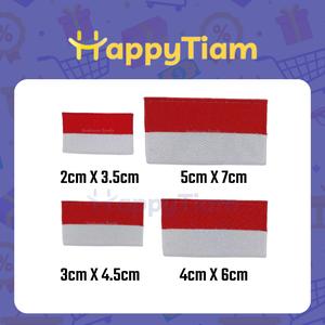 Jual BORDIR BENDERA MERAH PUTIH SERAGAM SEKOLAH ATRIBUT LAMBANG BADGE ...