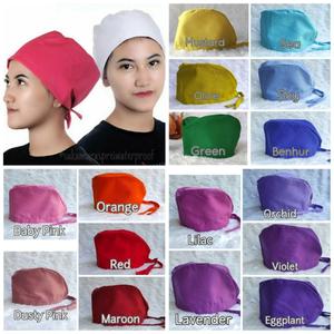 Jual Frkl - Topi Chef Penutup Kepala Hat Masak Dapur Bulat Bertali ...