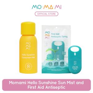 Promo Momami Bundle Sunscreen Mist 80ml and First Aid Antiseptic Spray ...
