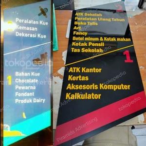 Jual BARANG TERLARIS SIGN DIREKTORI LANTAI LIFT TANDA PAPAN ARAH TEMPEL ...