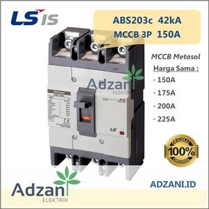 Jual WOLF MCCB 3P 150A 42KA ABS203C LS METASOL LSIS - Kota Medan - WOLF INDUSTRIAL | Tokopedia