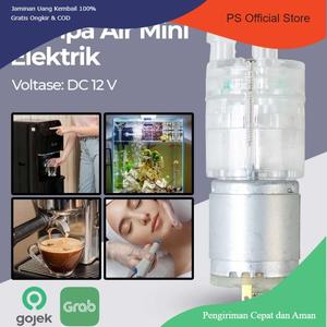 Jual Pompa Air Mini Elektrik Mikro Water Diaphragm Pump for 12V - Putih ...