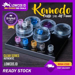 Jual Komodo Clear Driptip 510 V3 Mini Drip Tip Anti Panas Flavor Chaser ...
