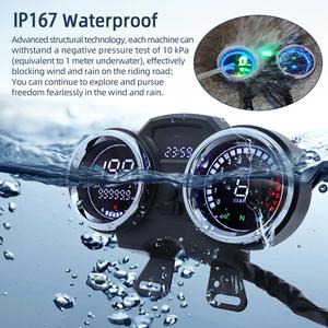 Jual Universal Lcd Motorcycles Speedometer Digital Panel Tachometer ...