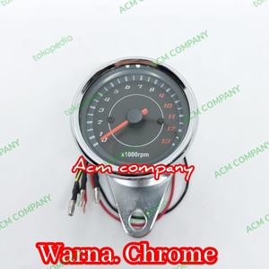 Jual Tachometer RPM LED bulat / Takometer Rpm Led Universal motor ...