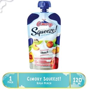 Jual Cimory Squeeze Yogurt Peach 120ml - Jakarta Barat - BeyMarket | Tokopedia