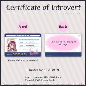 Jual Minato Aqua 5th Anniversary Certificate of Introvert - hololive ...