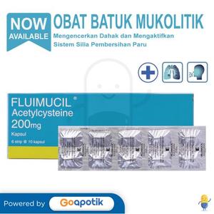 Jual FLUIMUCIL 200 MG STRIP 10 KAPSUL / OBAT BATUK PENGENCER DAHAK ...