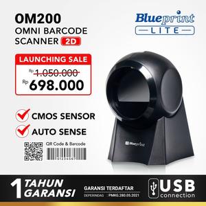 Jual Scanner Barcode Omni OM200 BLUEPRINT 2D Auto Scan, QR code ...